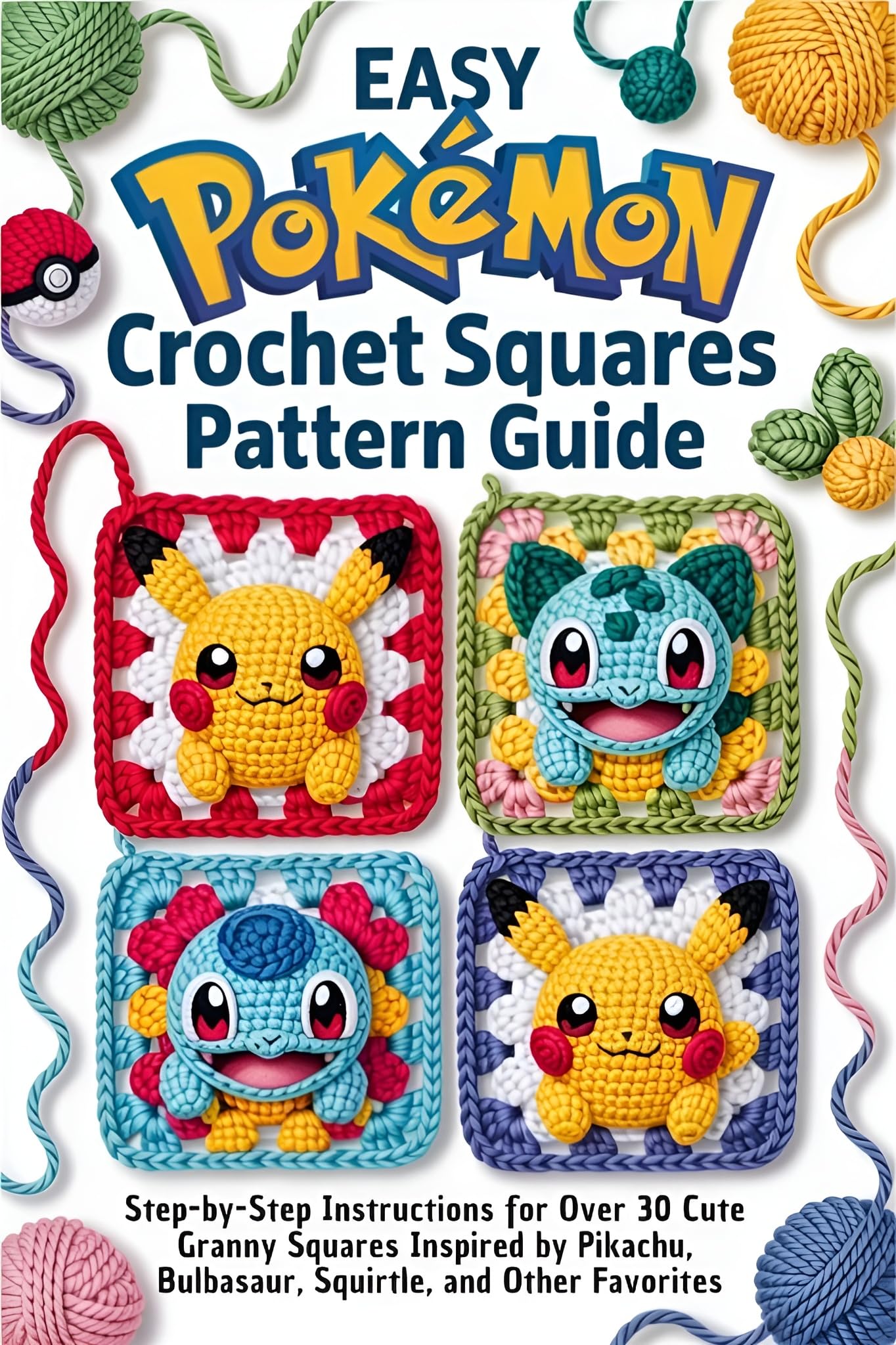 Easy Pokémon Crochet Squares Pattern Guide: Step-by-step Instructions ...